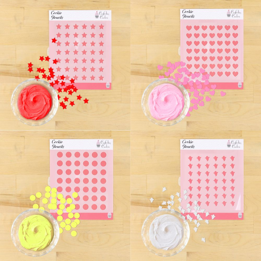 DIY Sprinkle Stencils for Cookies and Cupcakes – Confection Couture ...