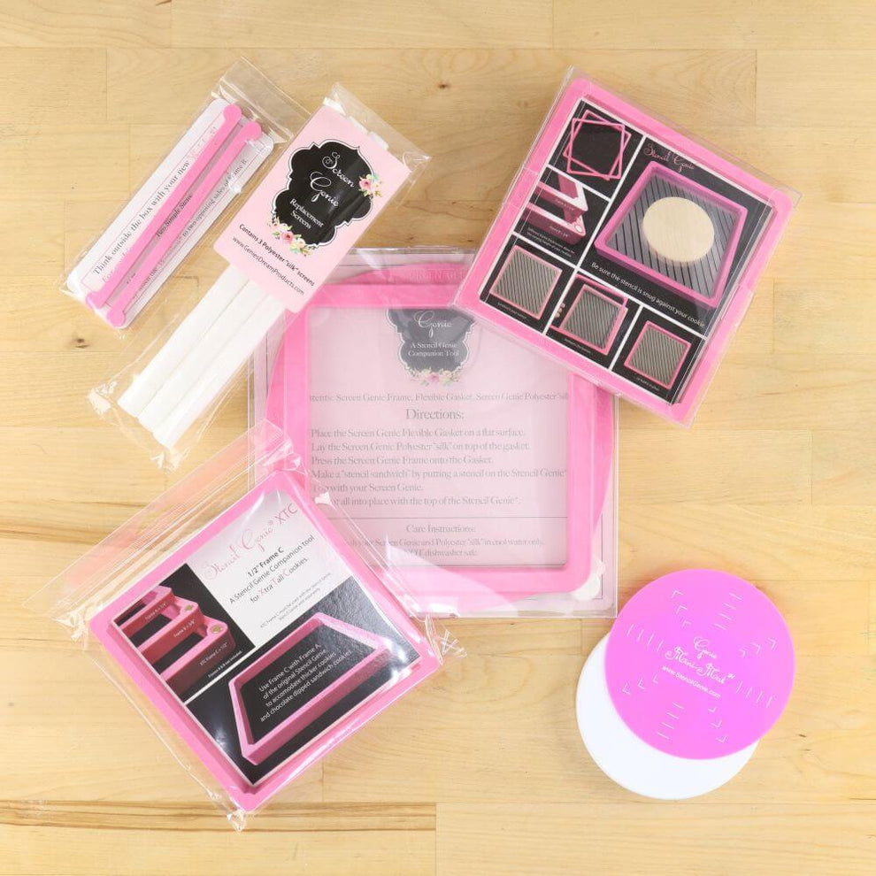 Essential Stencil Genie Kit for Cookie Decorating – Confection Couture ...