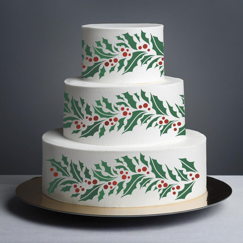 Christmas Cake Stencils | Confection Couture – Confection Couture Stencils