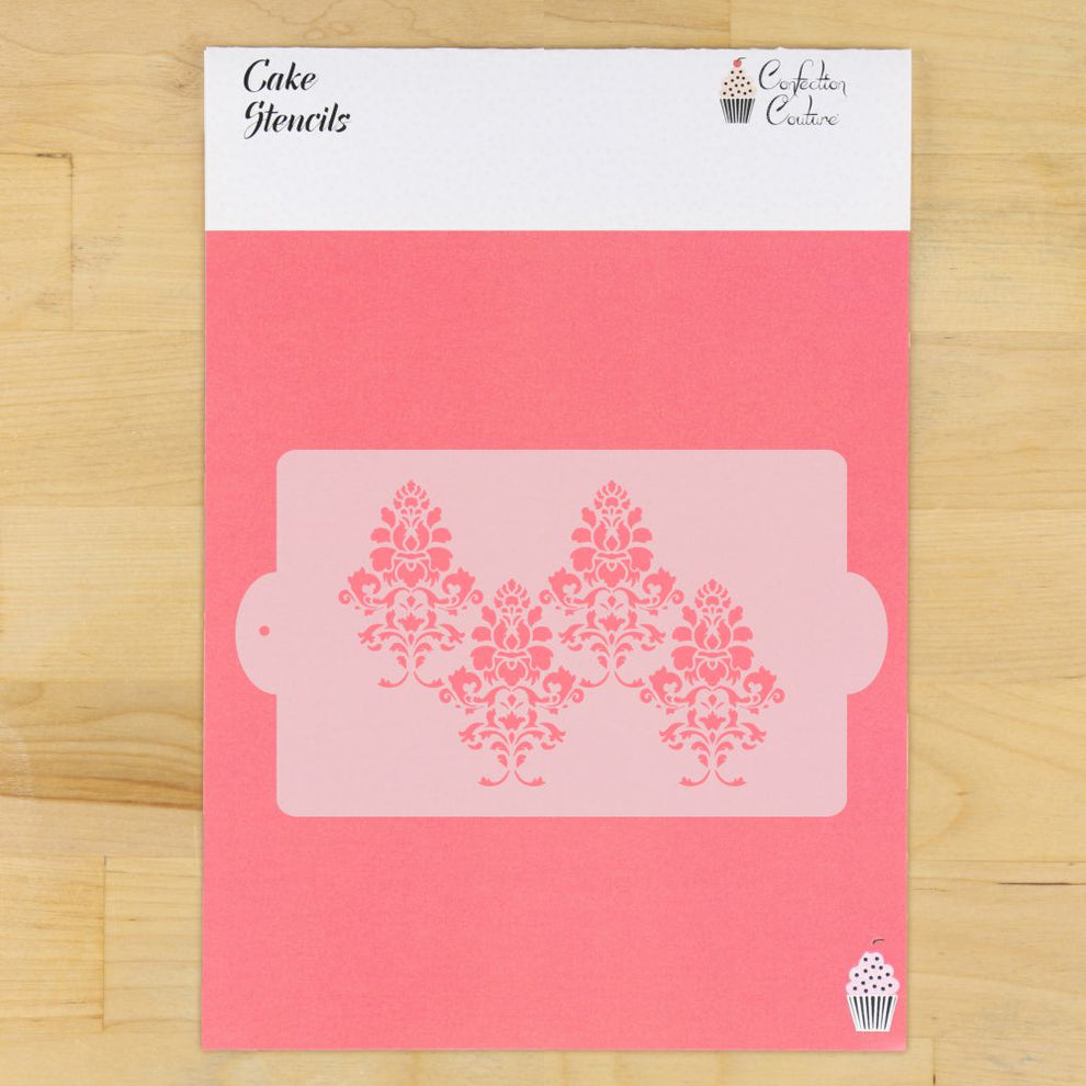 Damascus Designer Stencil for Cakes – Confection Couture Stencils