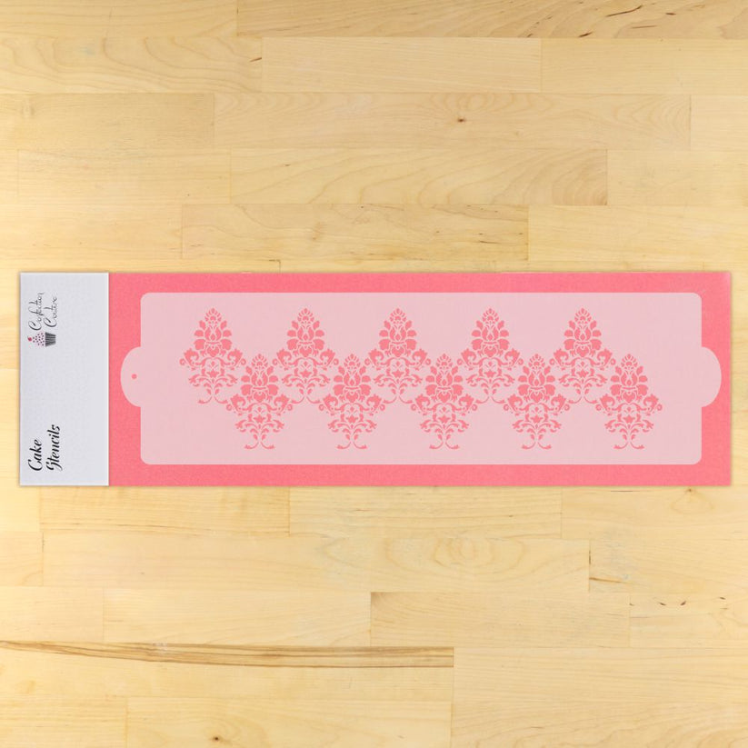 Damascus Designer Stencil for Cakes - Confection Couture Stencils
