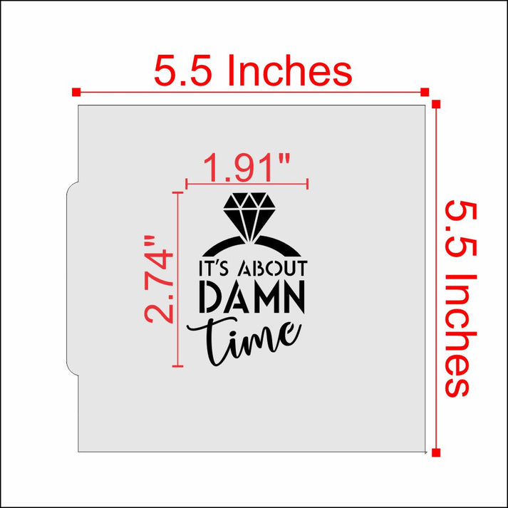 It's About Damn Time: Decorate Engagement Cookie Stencils – Confection ...