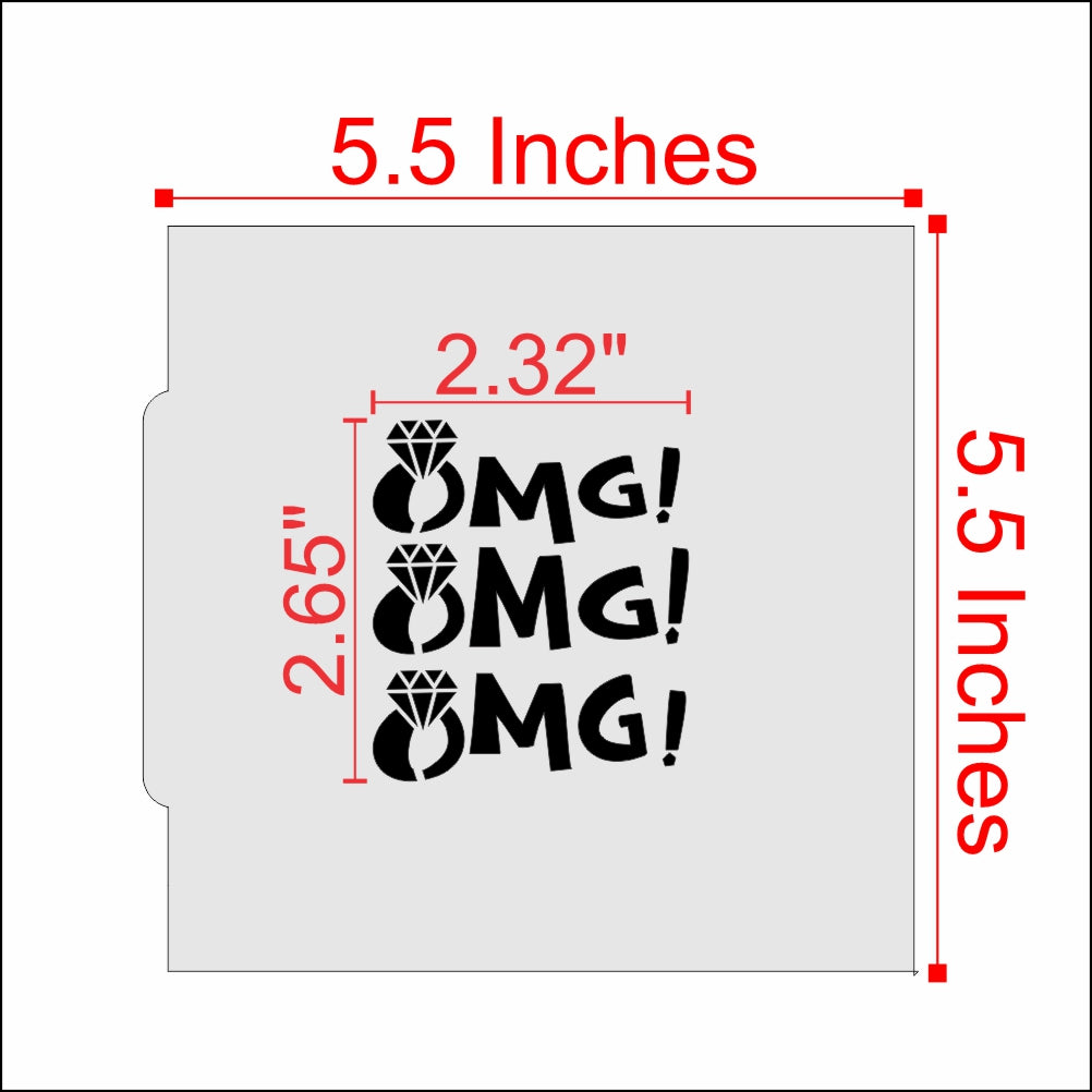 Omg! Engagement Stencils for Cakes and Cookies - Confection Couture ...