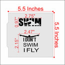 Swimmer Messages Cookie Stencil| Decorate Swimmer Cookies – Confection ...