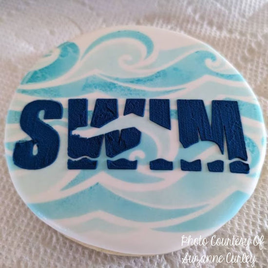 Swimmer Message Cookie Stencils | Swimmer Themed Cookies – Confection ...