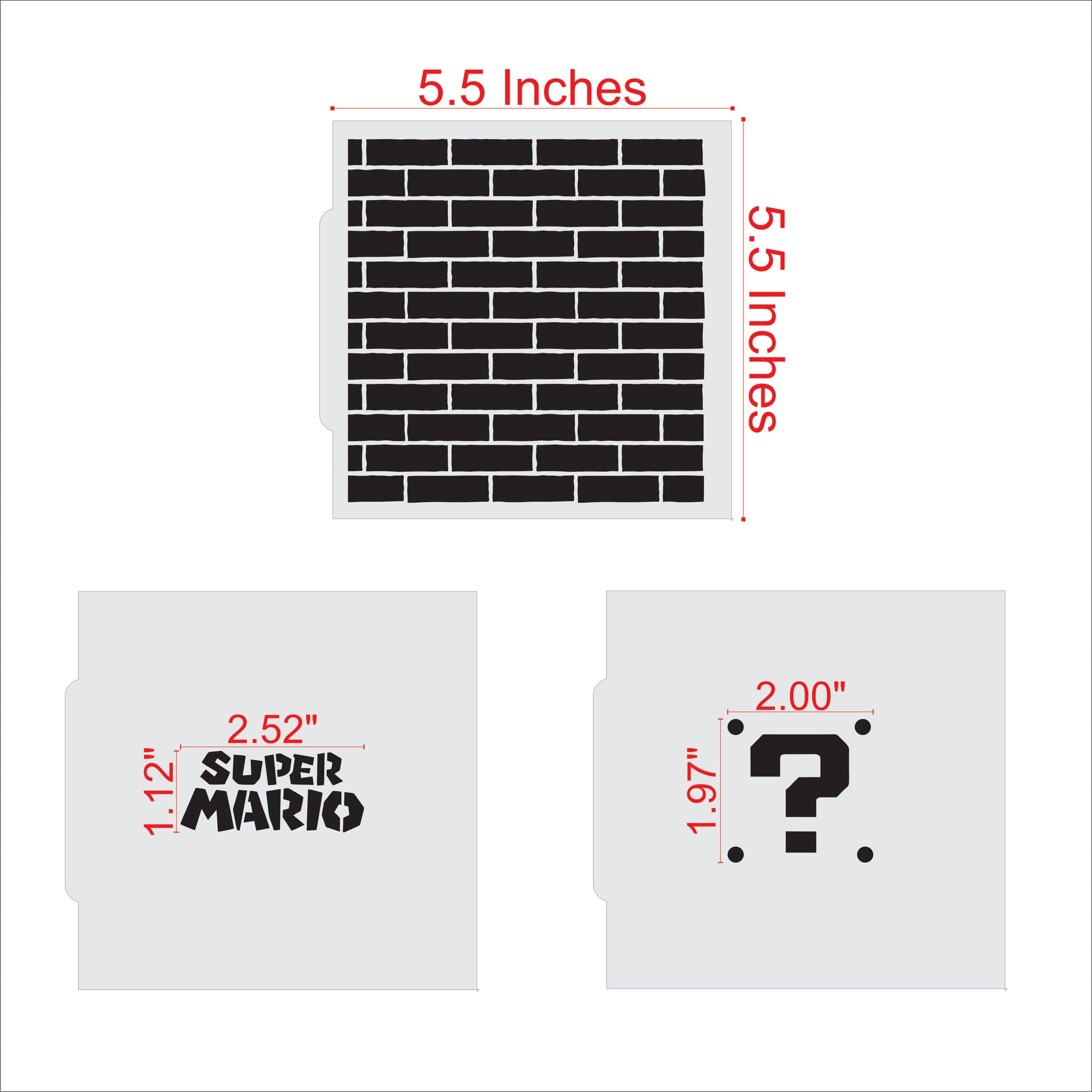 Mario Game Character Cookie Stencils for Birthday Parties - Confection ...