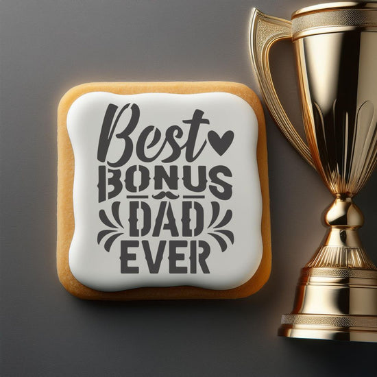 Bonus Dad Cookie Stencil: Decorate Cookies for Stepdad Father's Day ...