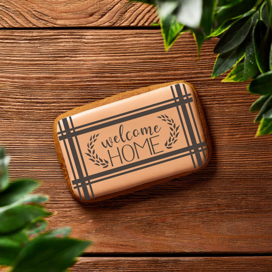Welcome Home Cookie Stencil: Decorate Housewarming Cookies - Confection ...