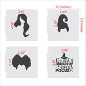Hocus Pocus Stencil Set For Halloween Cookies – Confection Couture Stencils