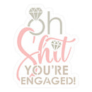 Oh Shit! You're Engaged Message Stencils for Cakes and Cookies ...