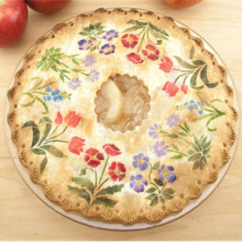 Various Spring Flowers Stencil Top for Pies and Cakes - Confection ...