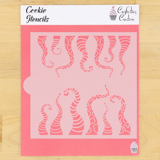 Monster Tails Halloween Cookie Stencil| Halloween Monster Cookies ...