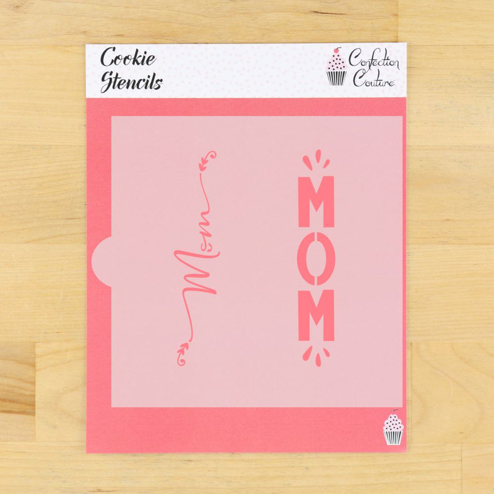 Mother's Day Cookie Stick Stencils - Confection Couture Stencils