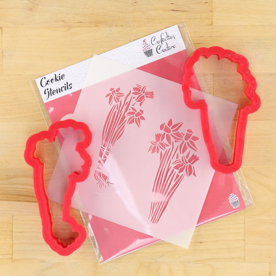 Spring & Floral Cookie Stencils | Confection Couture Stencils